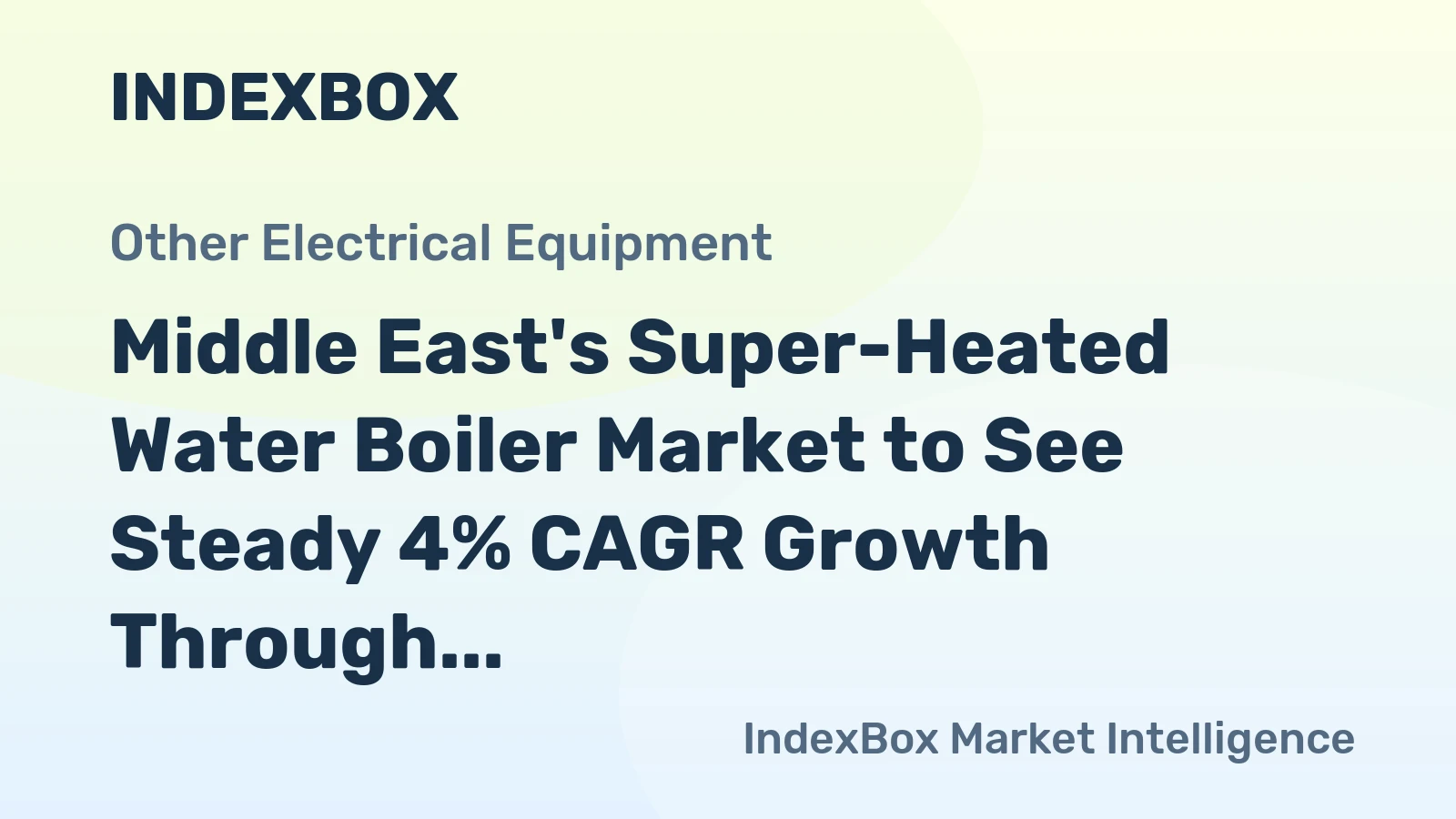 Middle East's Super-Heated Water Boiler Market to See Steady 4% CAGR Growth Through 2035