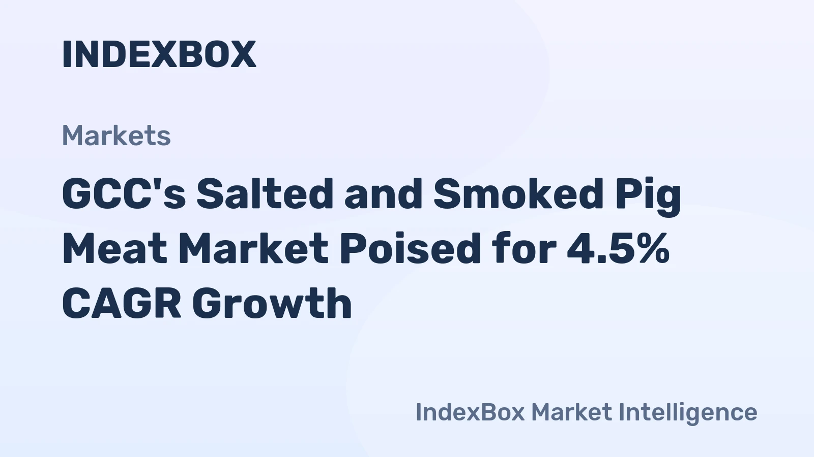 GCC's Salted and Smoked Pig Meat Market Poised for 4.5% CAGR Growth