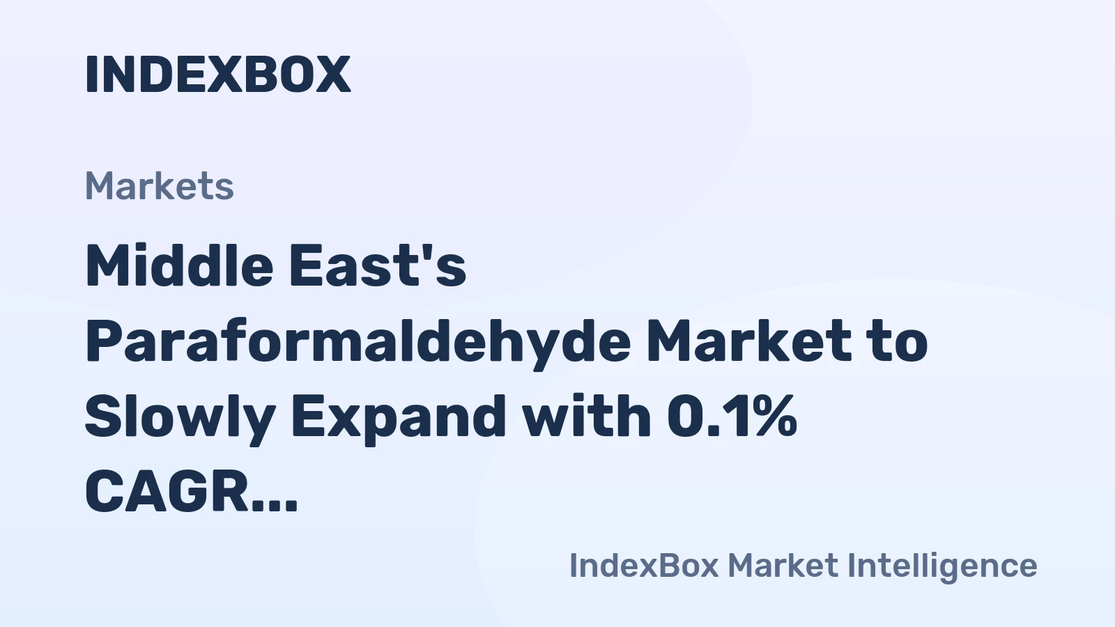 Middle East's Paraformaldehyde Market to Slowly Expand with 0.1% CAGR from 2024 to 2035