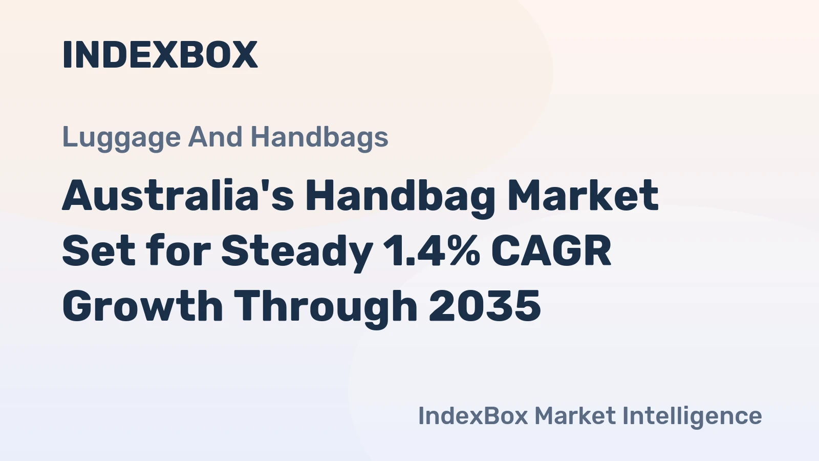 Australia's Handbag Market Set for Steady 1.4% CAGR Growth Through 2035