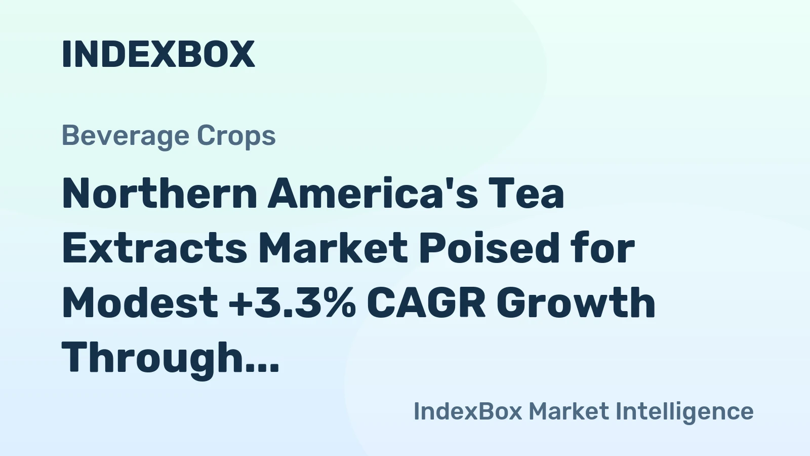 Northern America's Tea Extracts Market Poised for Modest +3.3% CAGR Growth Through 2035