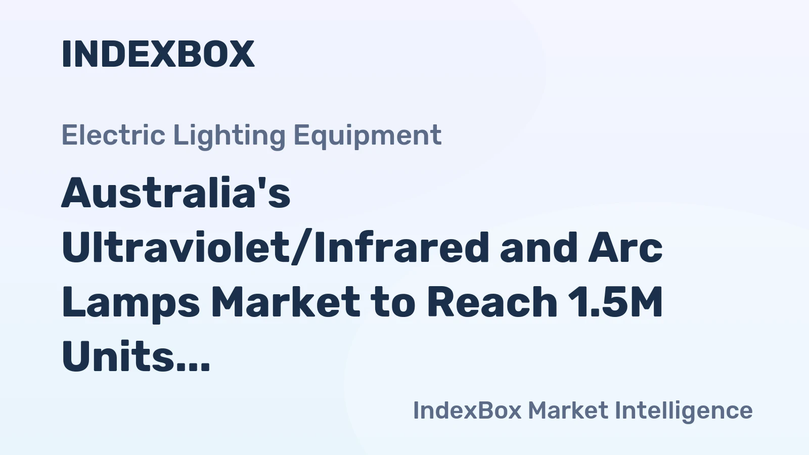 Australia's Ultraviolet/Infrared and Arc Lamps Market to Reach 1.5M Units and $15M by 2035