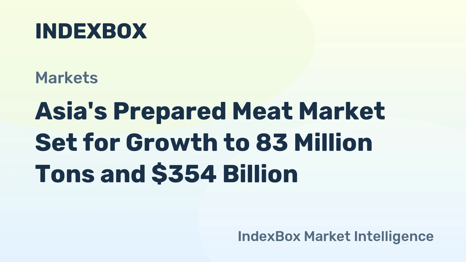 Asia's Prepared Meat Market Set for Growth to 83 Million Tons and $354 Billion