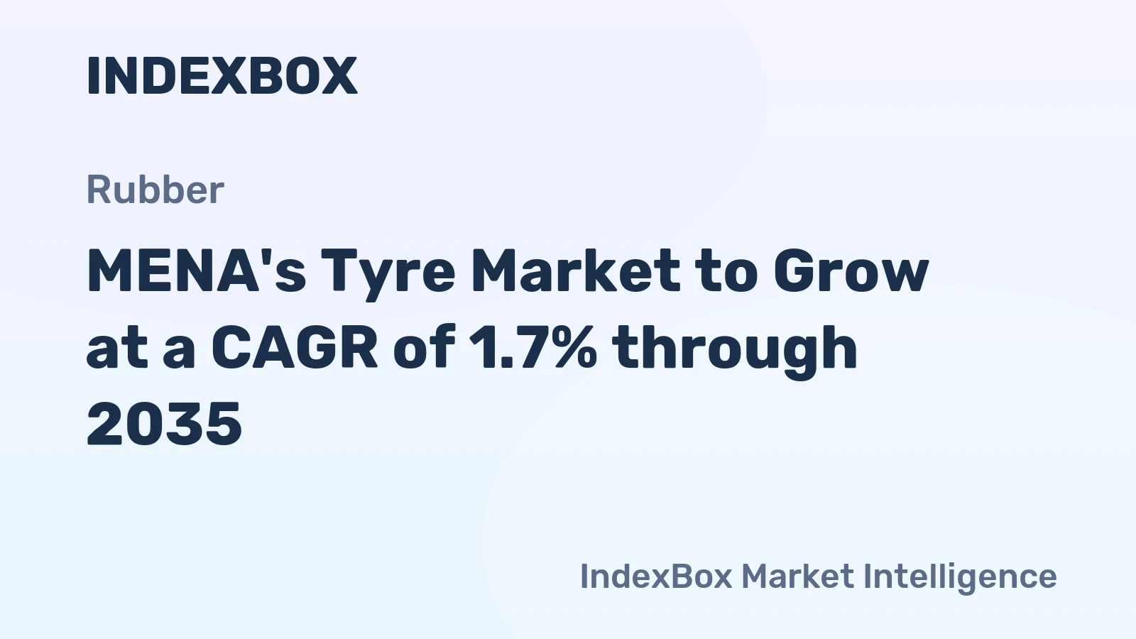 MENA's Tyre Market to Grow at a CAGR of 1.7% through 2035