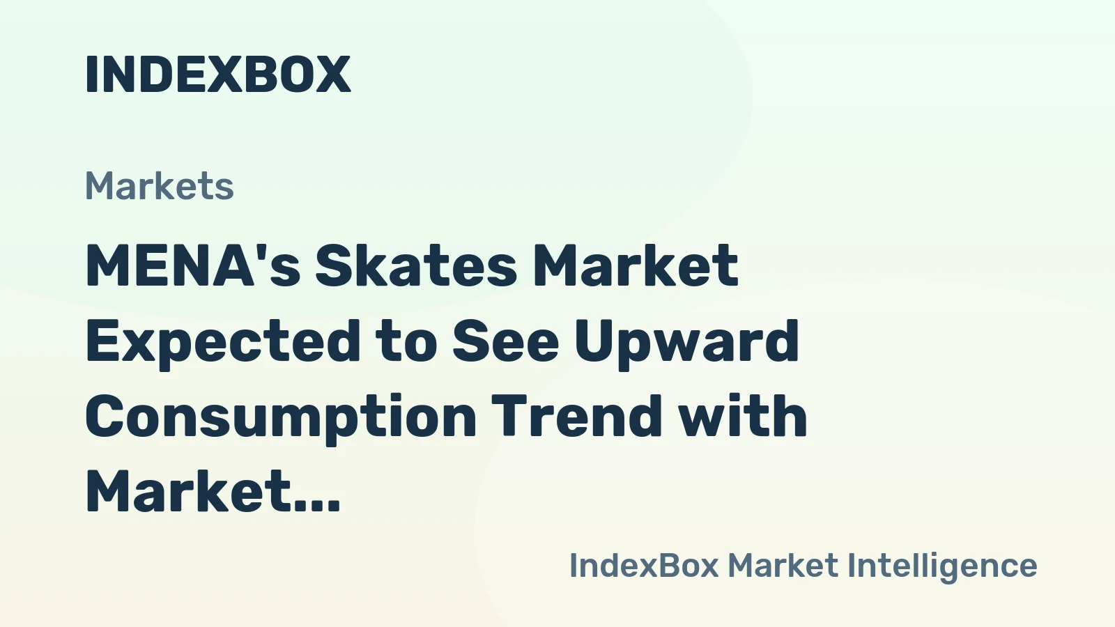 MENA's Skates Market Expected to See Upward Consumption Trend with Market Volume Reaching 1.6M Pairs and Value Reaching $35M by 2035