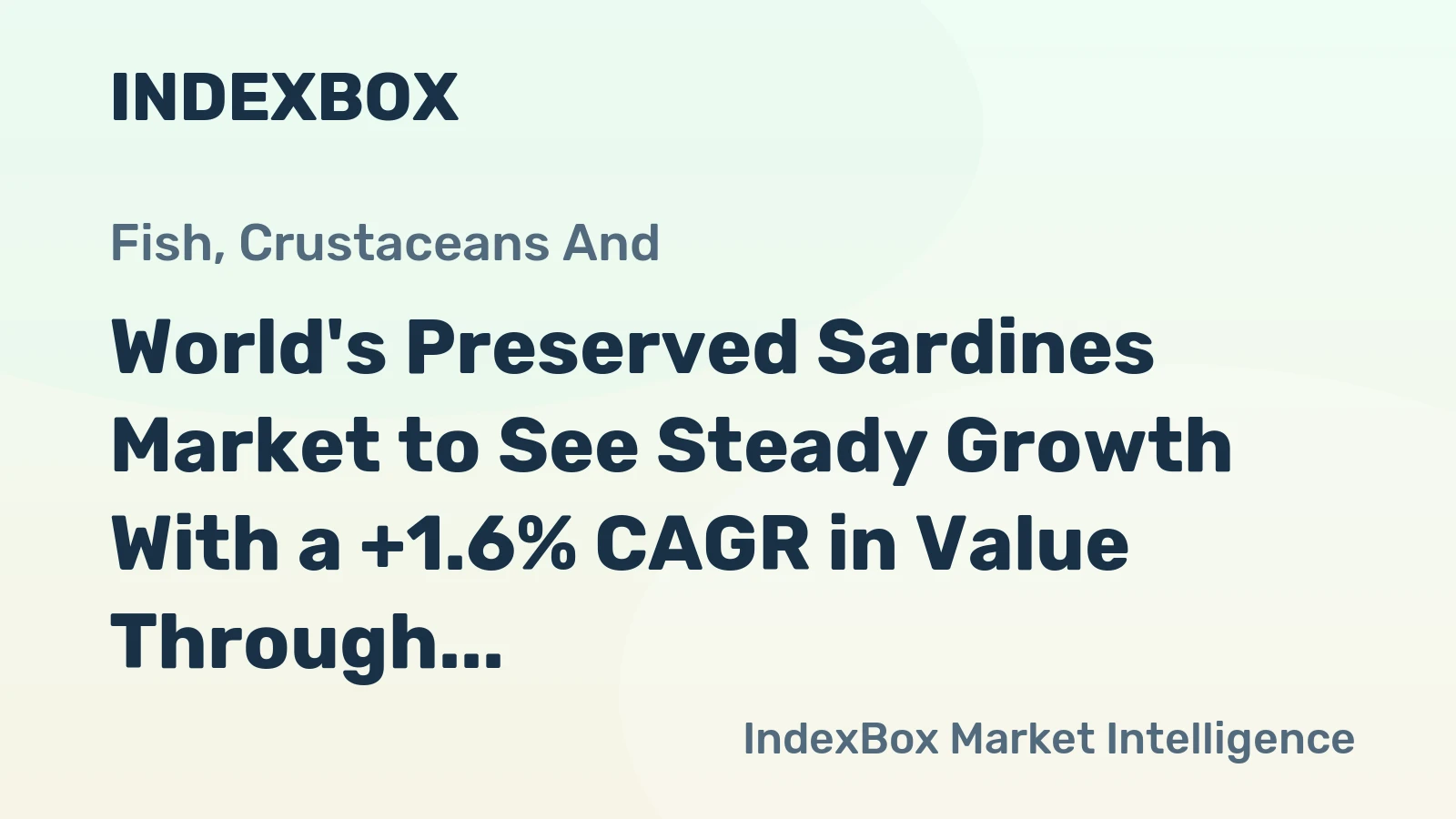 World's Preserved Sardines Market to See Steady Growth With a +1.6% CAGR in Value Through 2035