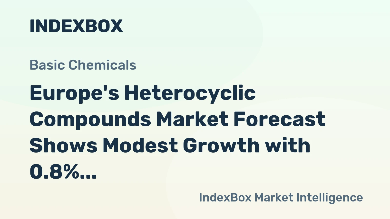 Europe's Heterocyclic Compounds Market Forecast Shows Modest Growth with 0.8% Volume CAGR Through 2035