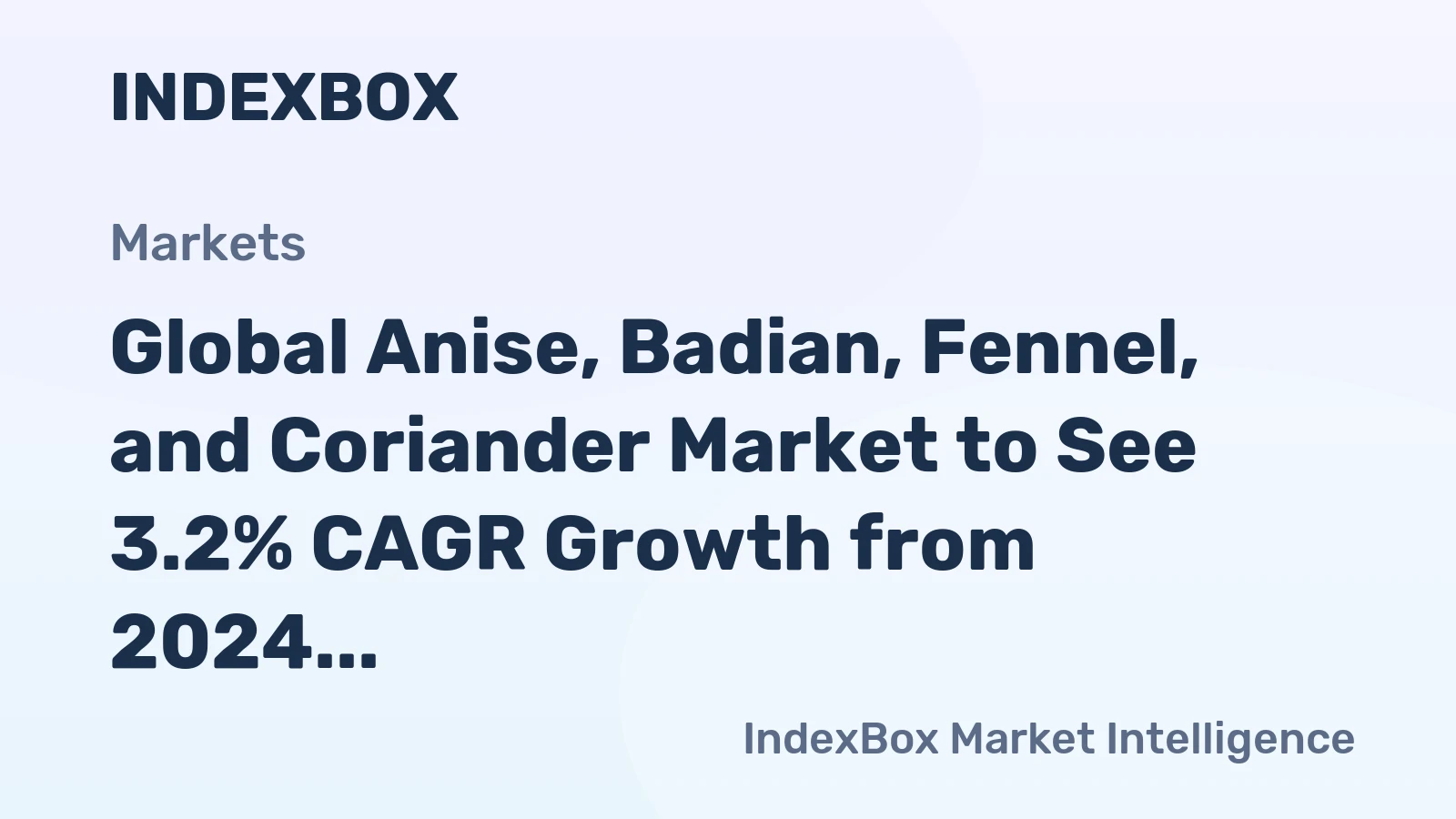 Global Anise, Badian, Fennel, and Coriander Market to See 3.2% CAGR Growth from 2024 to 2035, Reaching 4M Tons