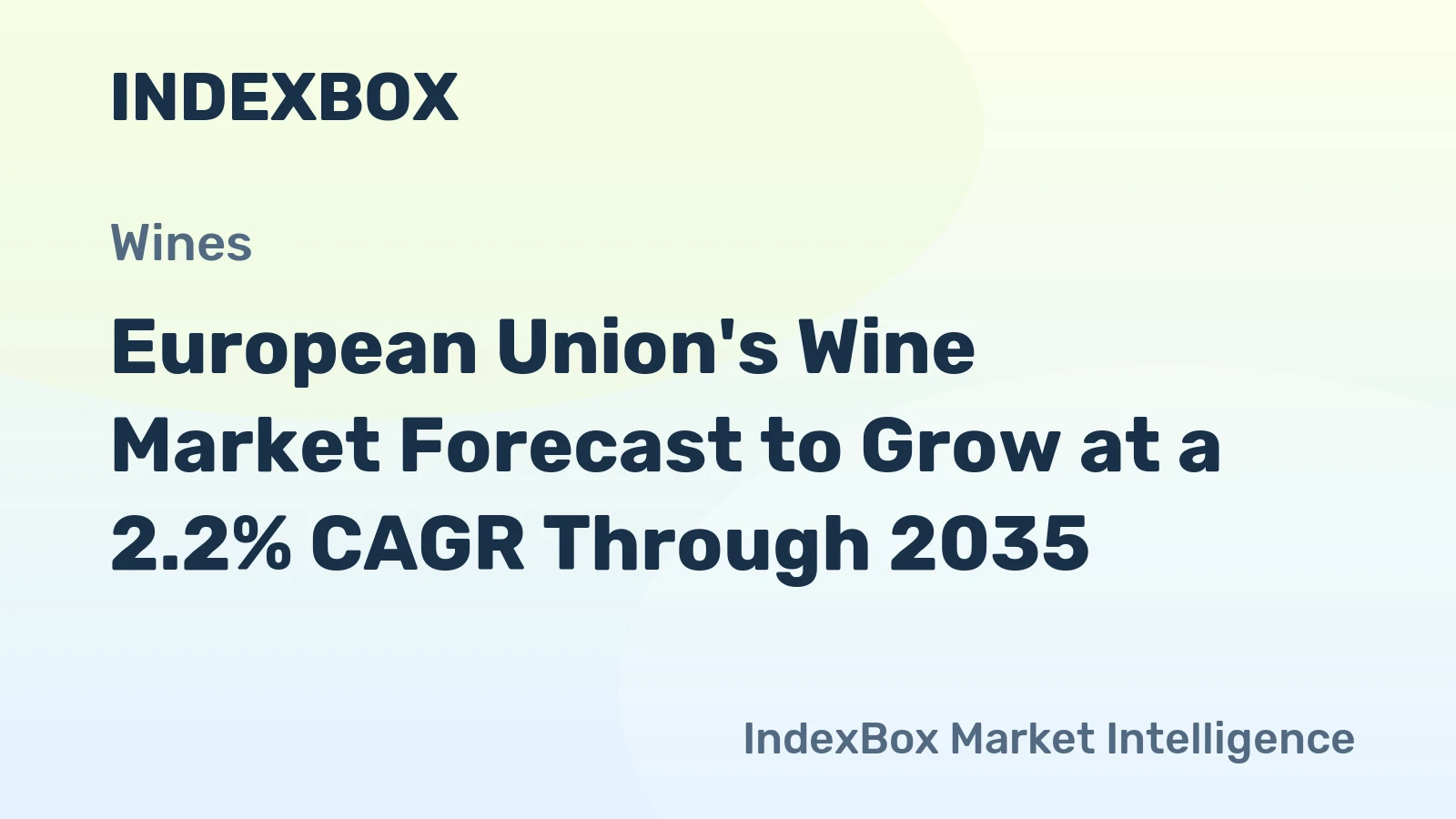European Union's Wine Market Forecast to Grow at a 2.2% CAGR Through 2035