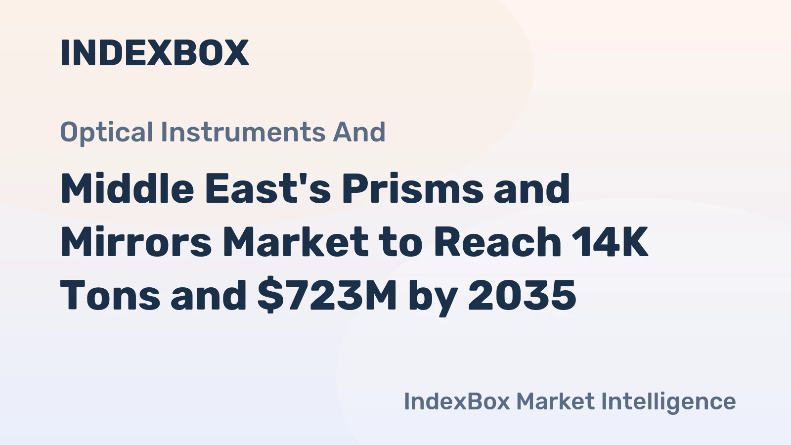 Middle East's Prisms and Mirrors Market to Reach 14K Tons and $723M by 2035