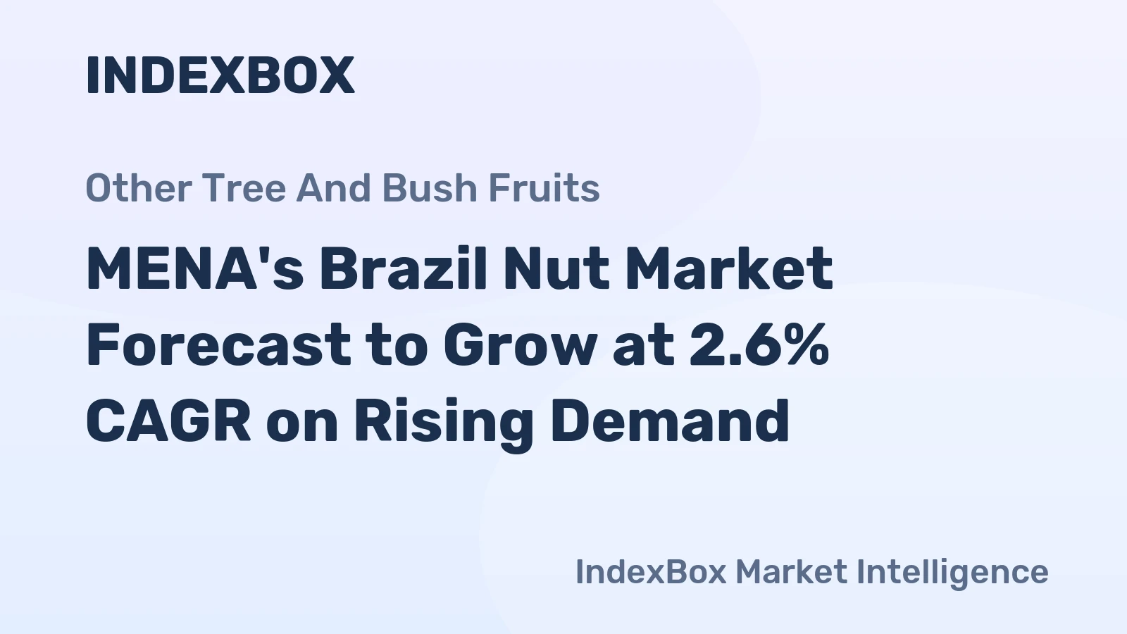 MENA's Brazil Nut Market Forecast to Grow at 2.6% CAGR on Rising Demand