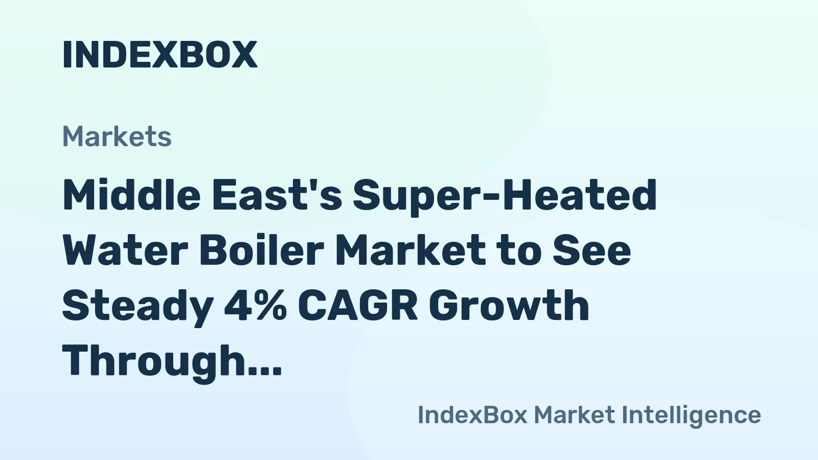 Middle East's Super-Heated Water Boiler Market to See Steady 4% CAGR Growth Through 2035