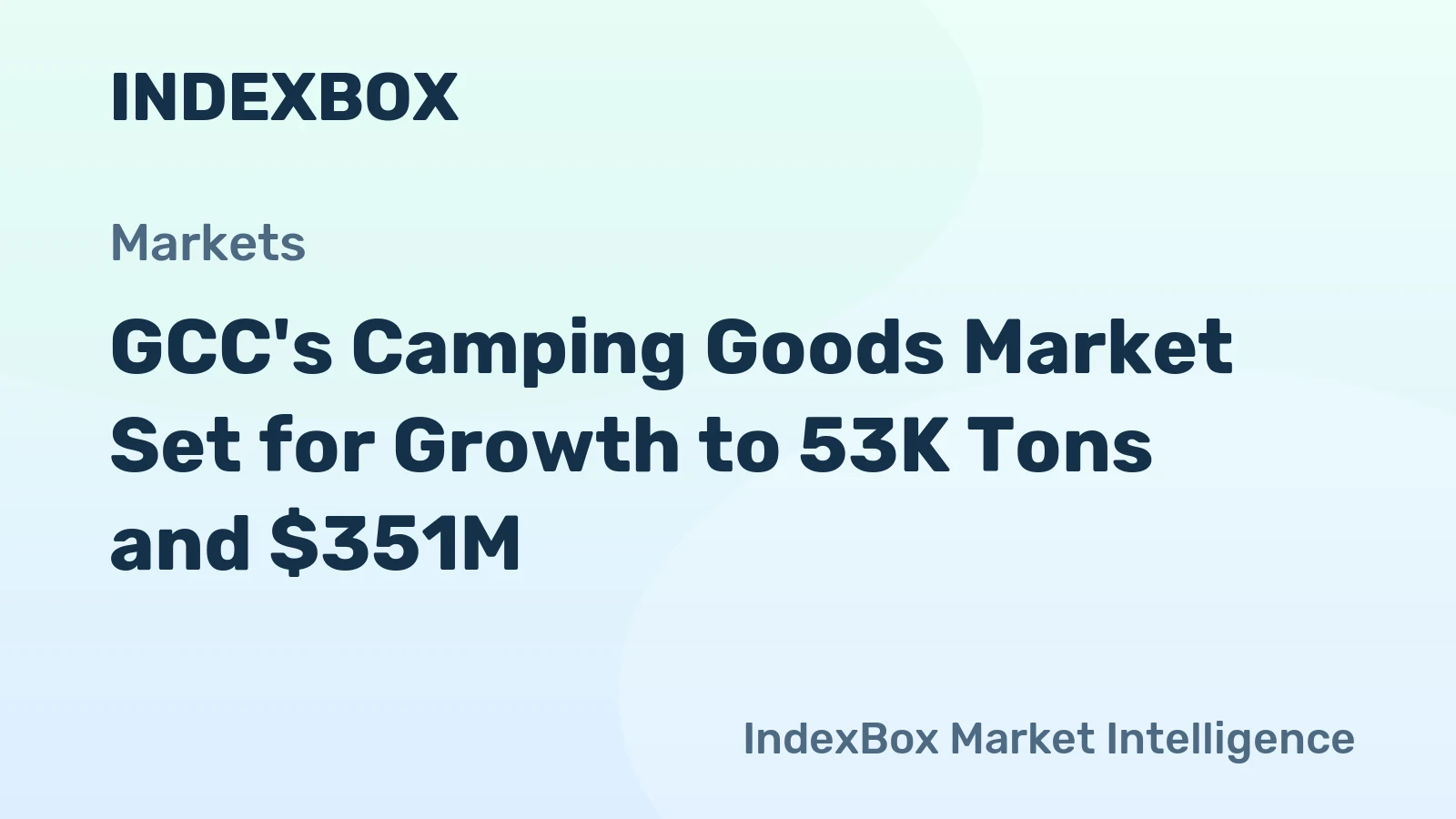 GCC's Camping Goods Market Set for Growth to 53K Tons and $351M