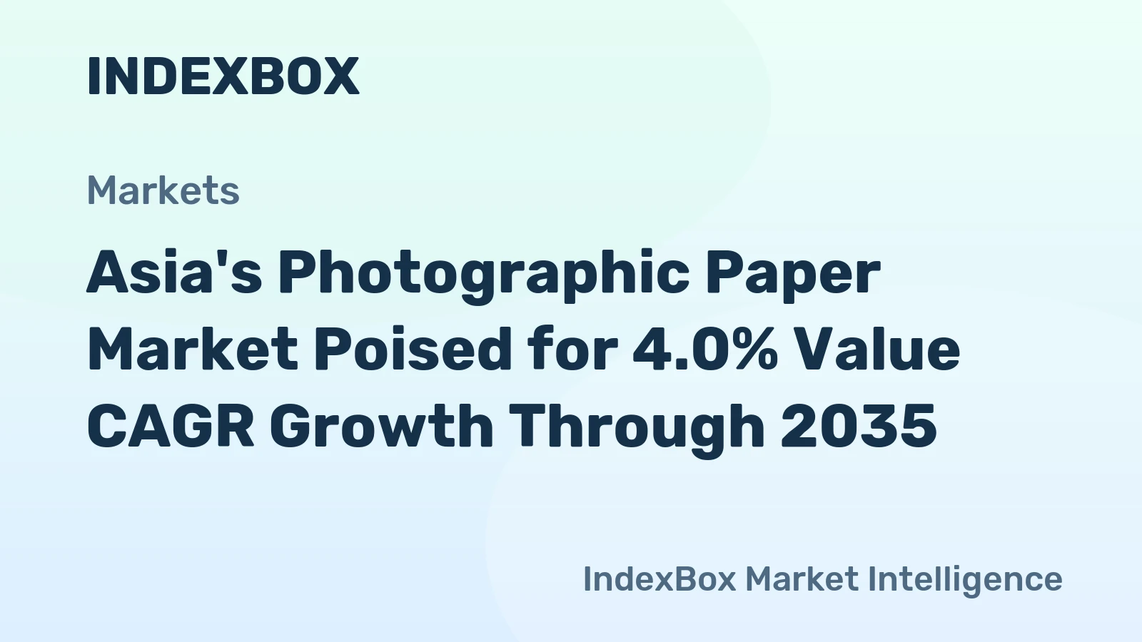 Asia's Photographic Paper Market Poised for 4.0% Value CAGR Growth Through 2035