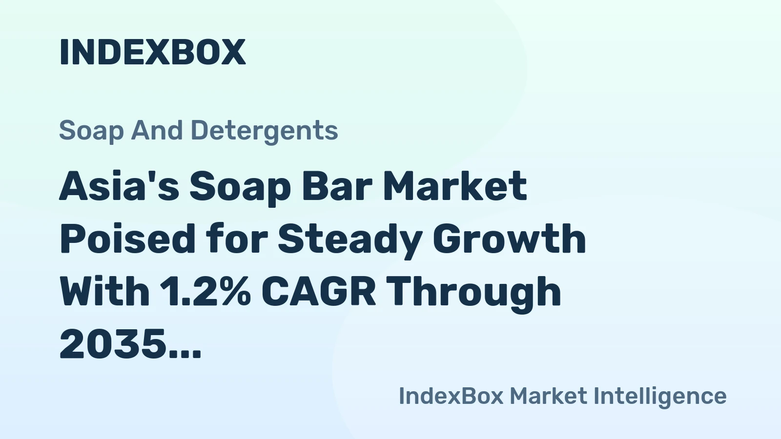 Asia's Soap Bar Market Poised for Steady Growth With 1.2% CAGR Through 2035