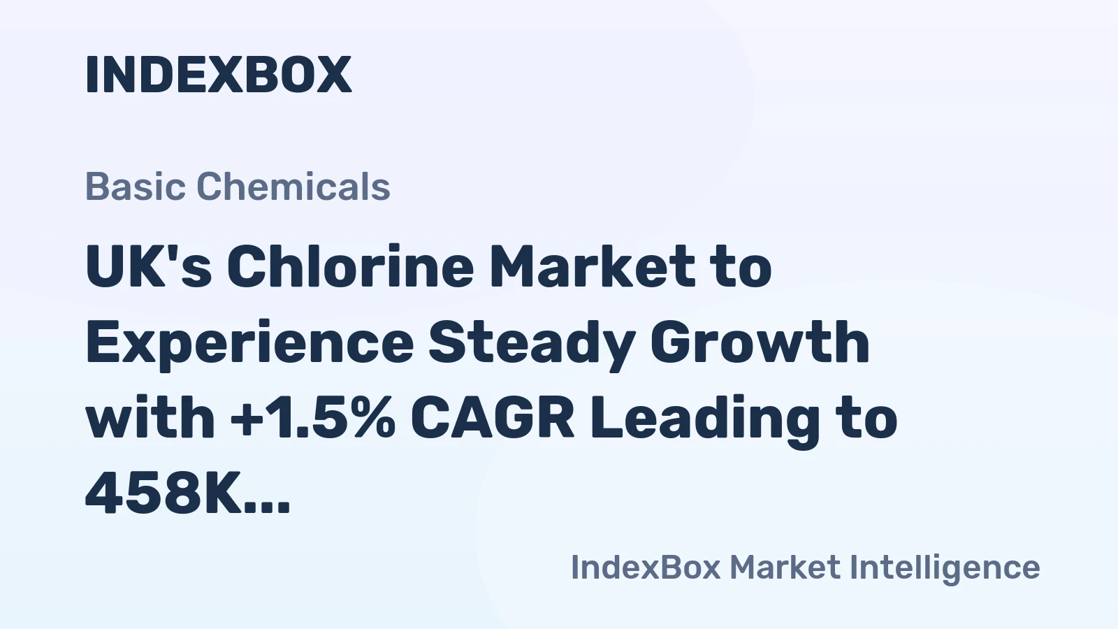 UK's Chlorine Market to Experience Steady Growth with +1.5% CAGR Leading to 458K tons by 2035