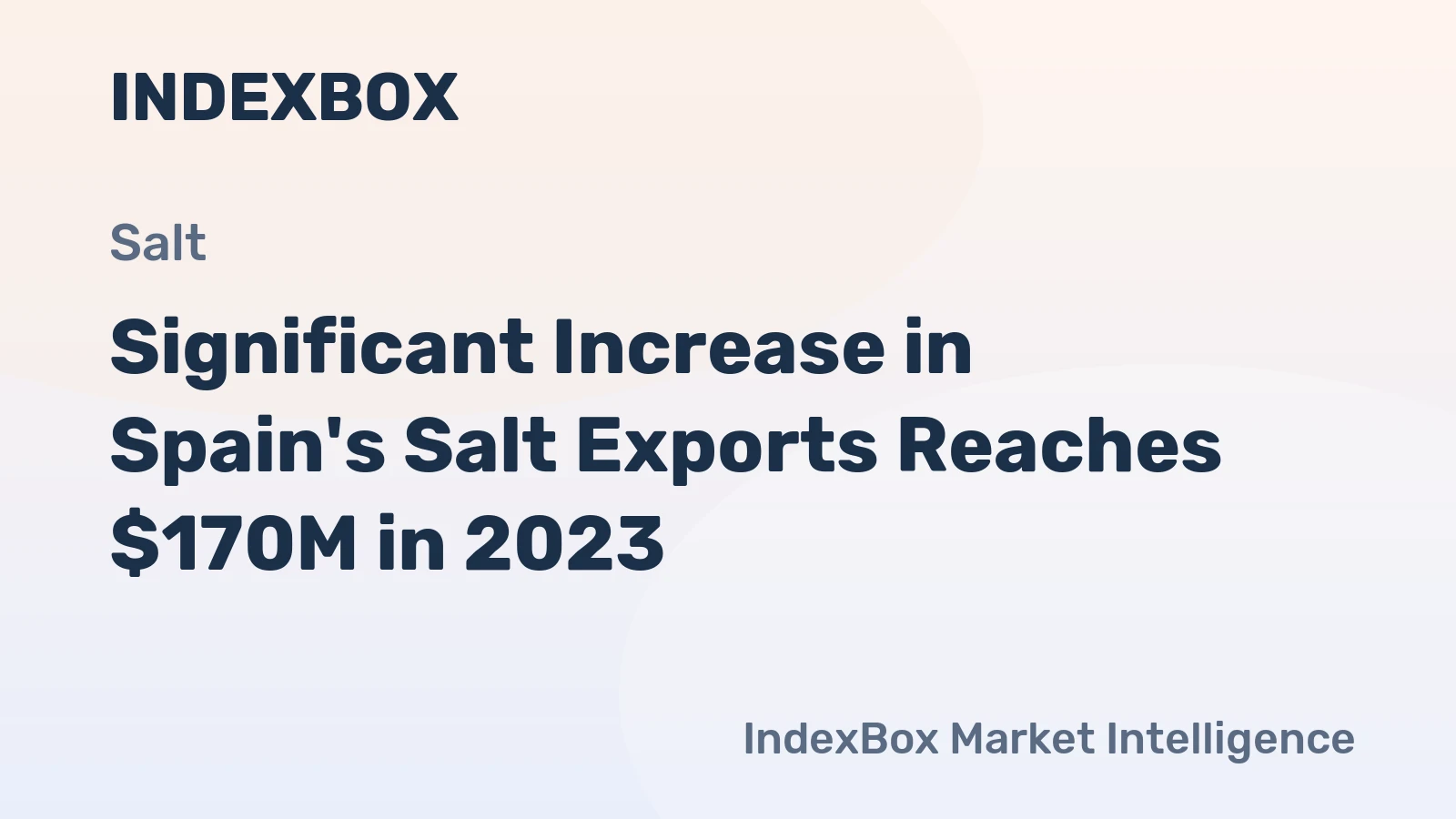 Significant Increase in Spain's Salt Exports Reaches $170M in 2023