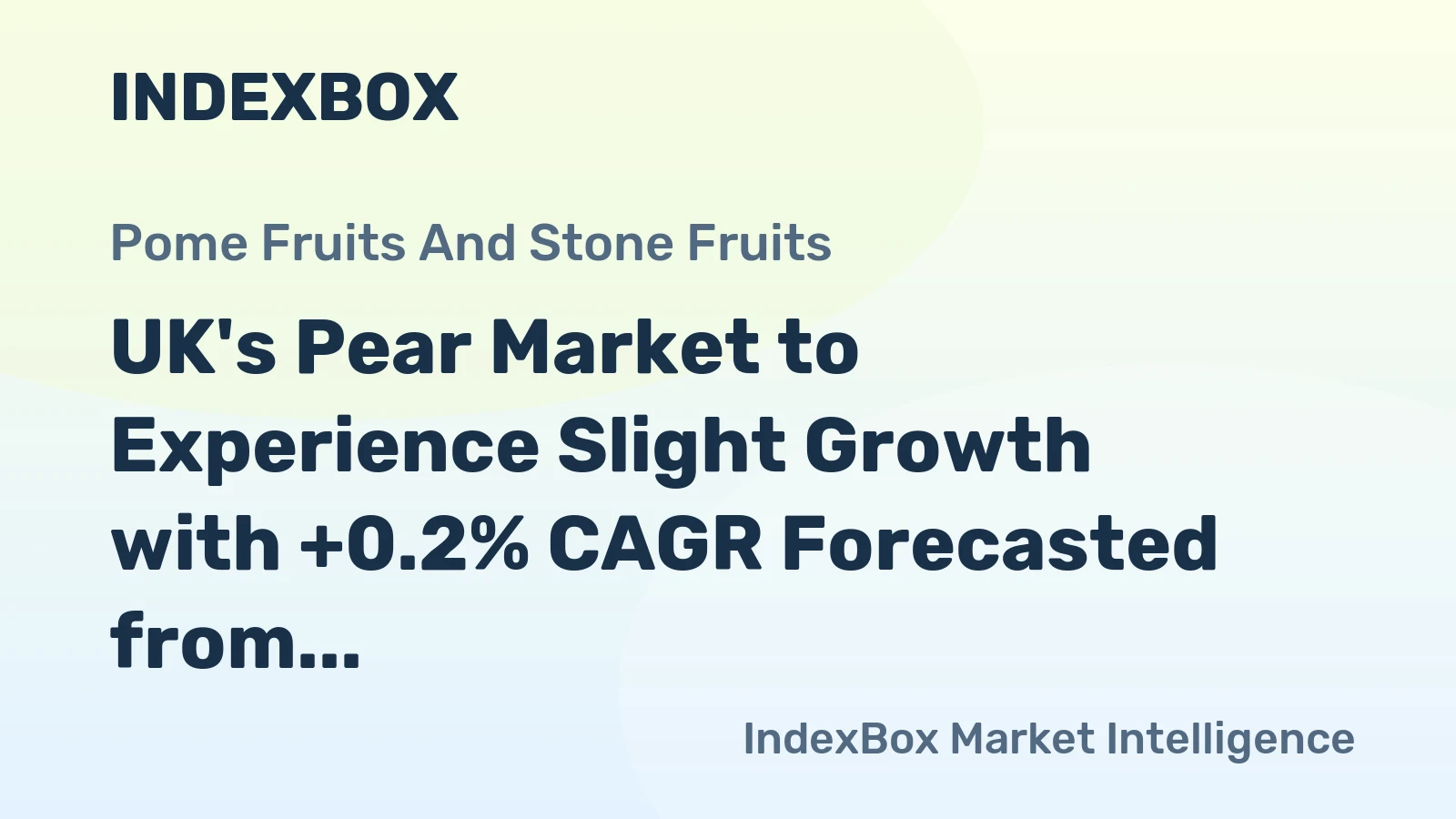 UK's Pear Market to Experience Slight Growth with +0.2% CAGR Forecasted from 2024 to 2035