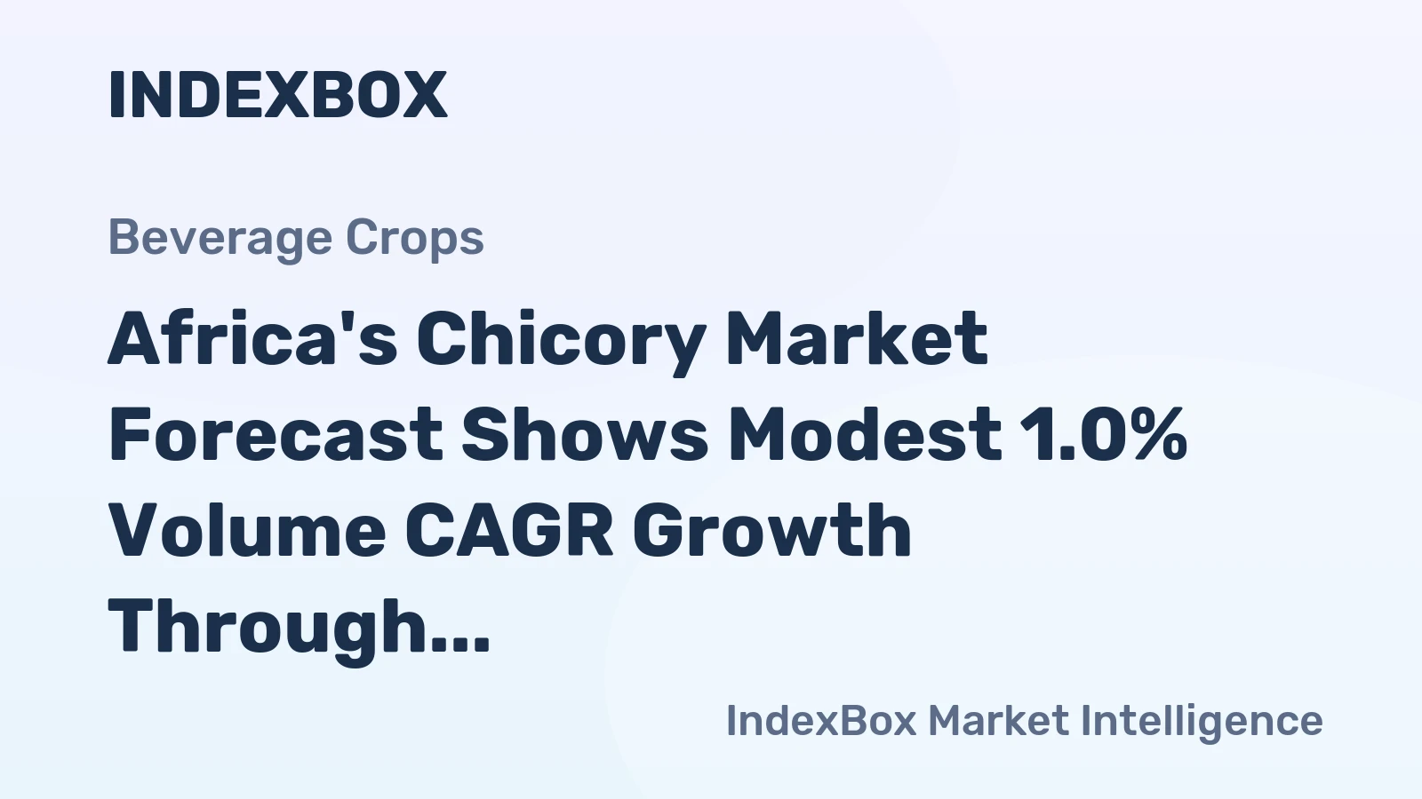 Africa's Chicory Market Forecast Shows Modest 1.0% Volume CAGR Growth Through 2035