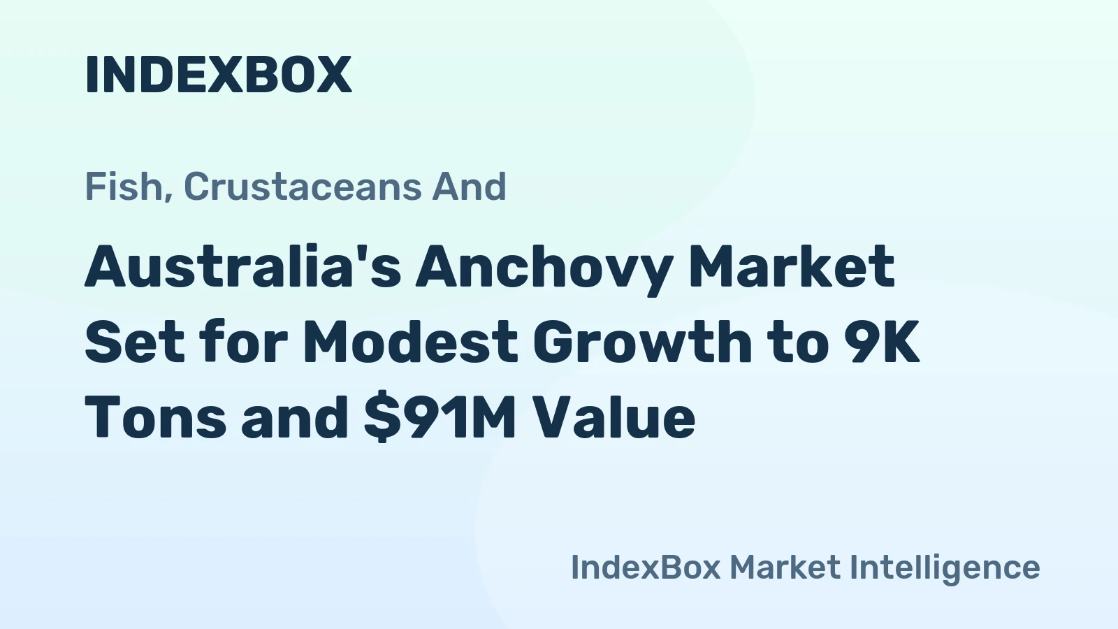 Australia's Anchovy Market Set for Modest Growth to 9K Tons and $91M Value