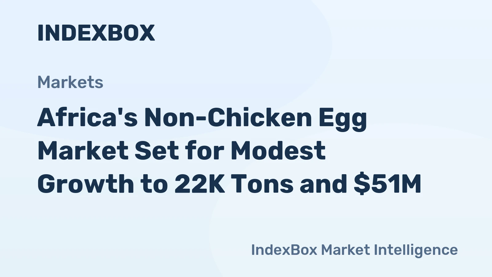 Africa's Non-Chicken Egg Market Set for Modest Growth to 22K Tons and $51M