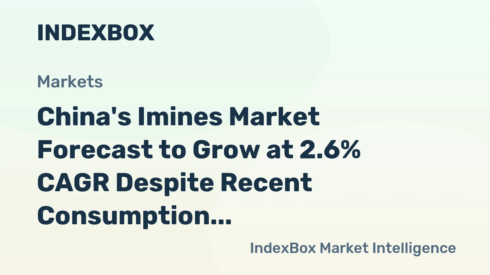 China's Imines Market Forecast to Grow at 2.6% CAGR Despite Recent Consumption Collapse