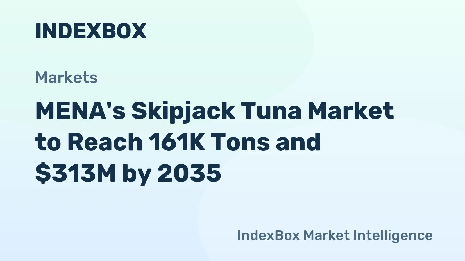 MENA's Skipjack Tuna Market to Reach 161K Tons and $313M by 2035
