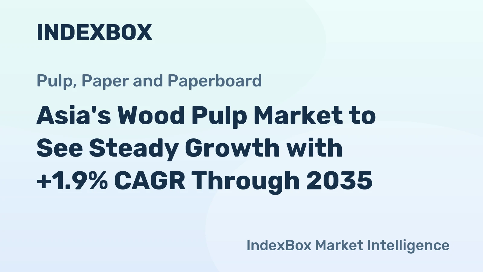 Asia's Wood Pulp Market to See Steady Growth with +1.9% CAGR Through 2035