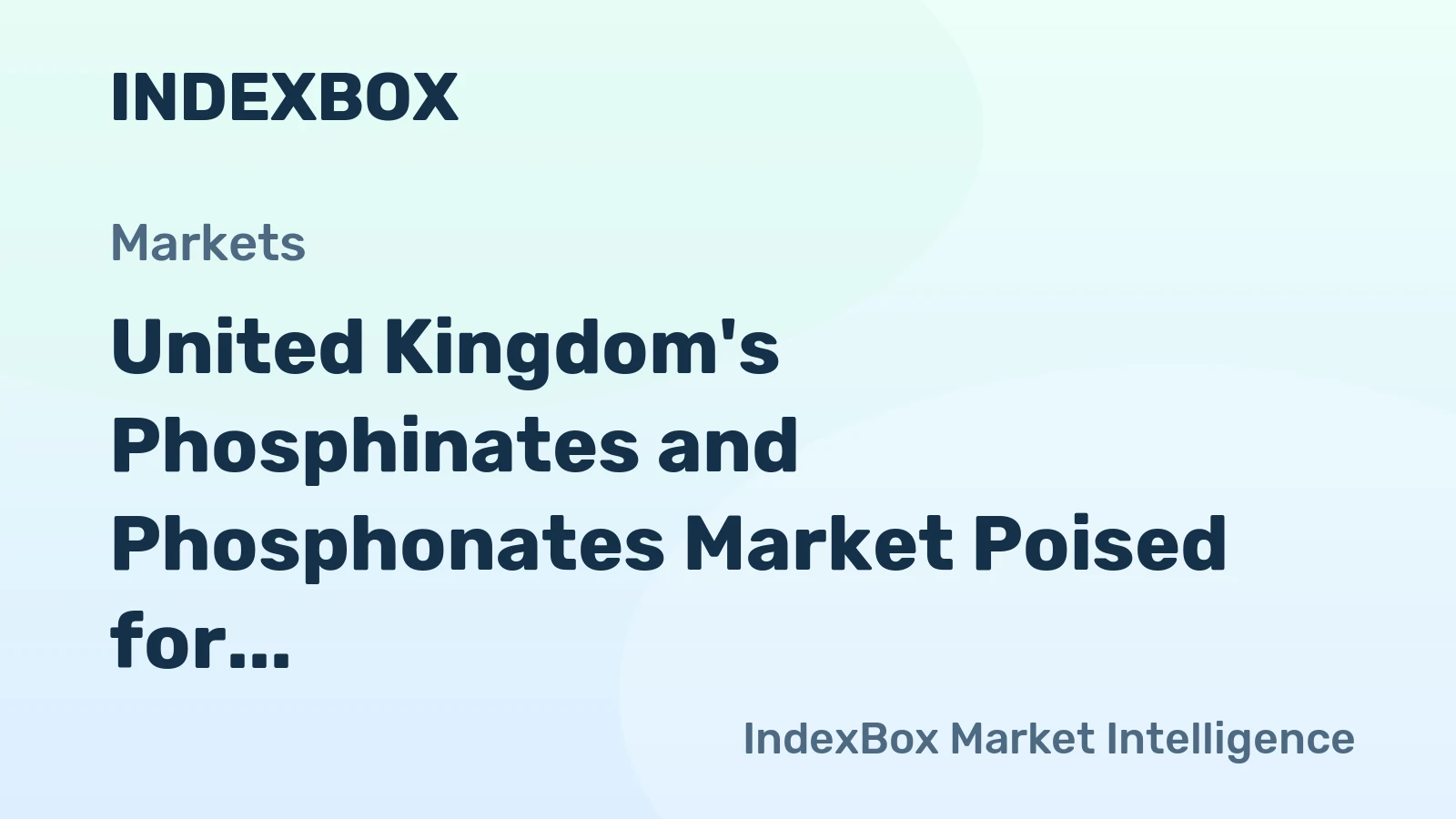 United Kingdom's Phosphinates and Phosphonates Market Poised for Steady Growth With +3.5% CAGR Forecast