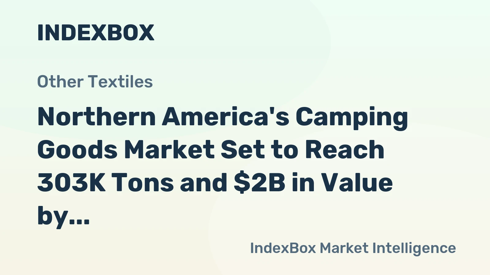 Northern America's Camping Goods Market Set to Reach 303K Tons and $2B in Value by 2035