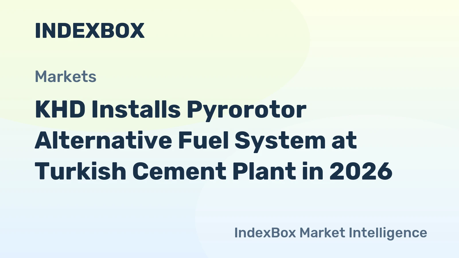 KHD Installs Pyrorotor Alternative Fuel System at Turkish Cement Plant in 2026