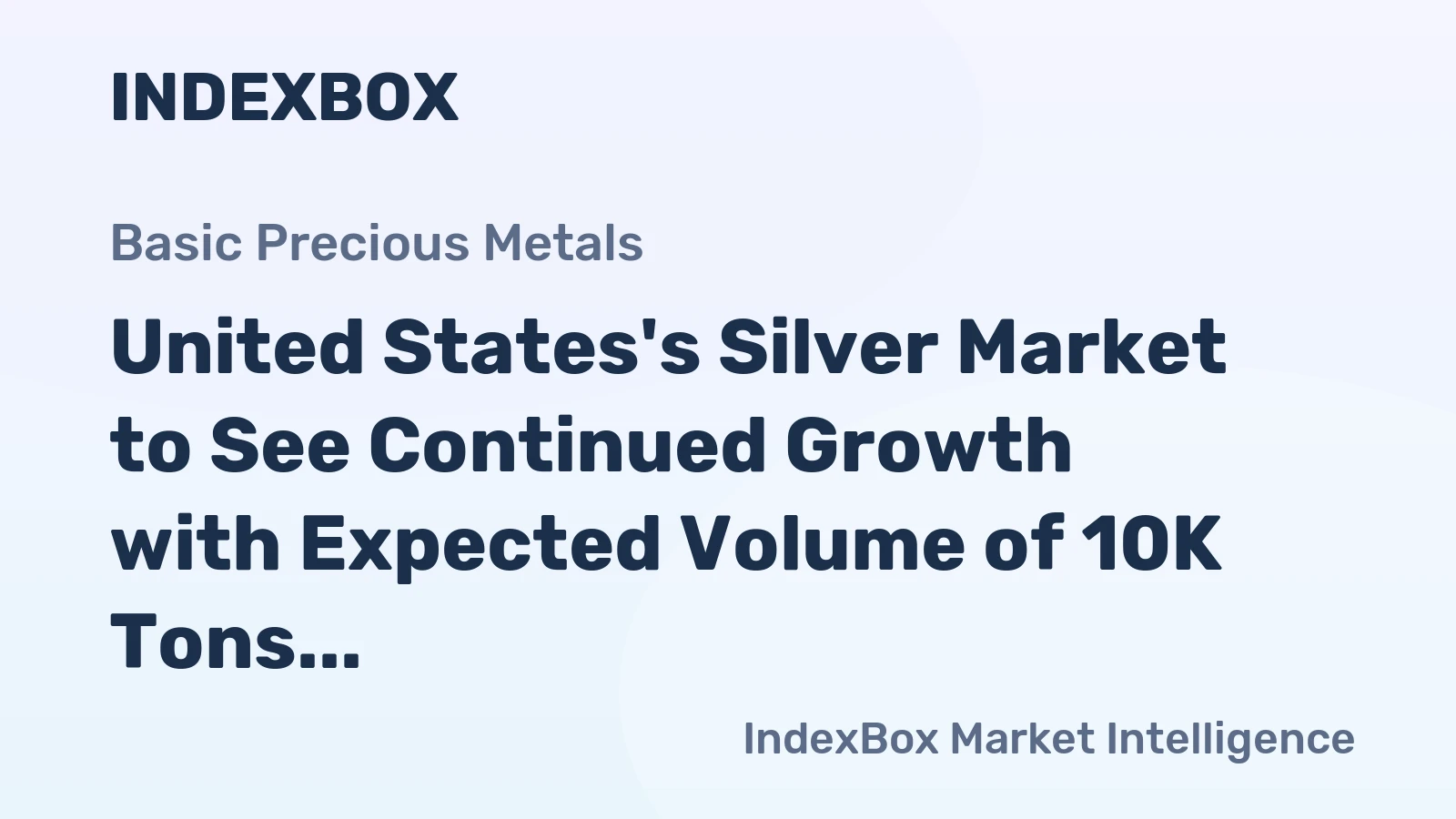 United States's Silver Market to See Continued Growth with Expected Volume of 10K Tons and Value of $8.2B by 2035