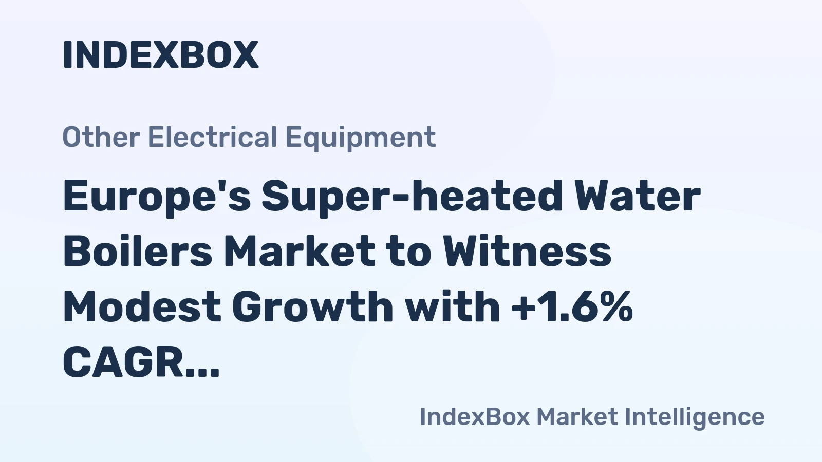 Europe's Super-heated Water Boilers Market to Witness Modest Growth with +1.6% CAGR through 2035