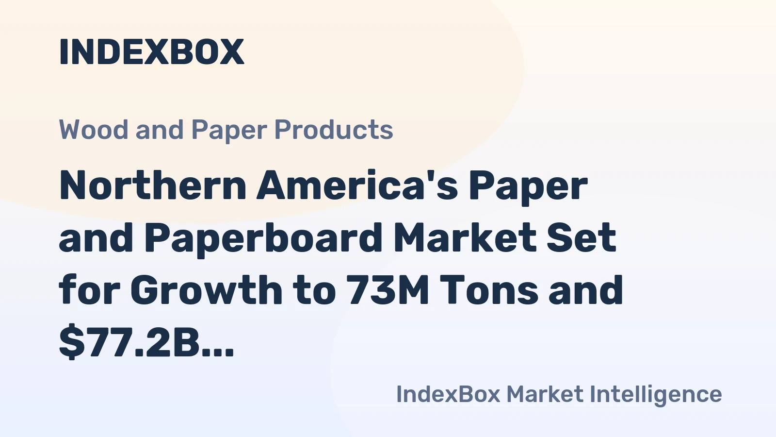 Northern America's Paper and Paperboard Market Set for Growth to 73M Tons and $77.2B by 2035