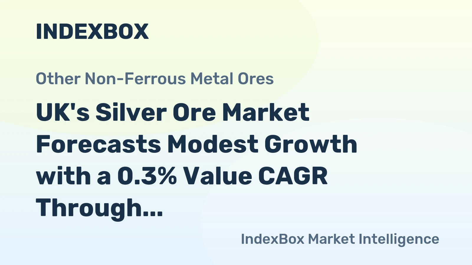 UK's Silver Ore Market Forecasts Modest Growth with a 0.3% Value CAGR Through 2035