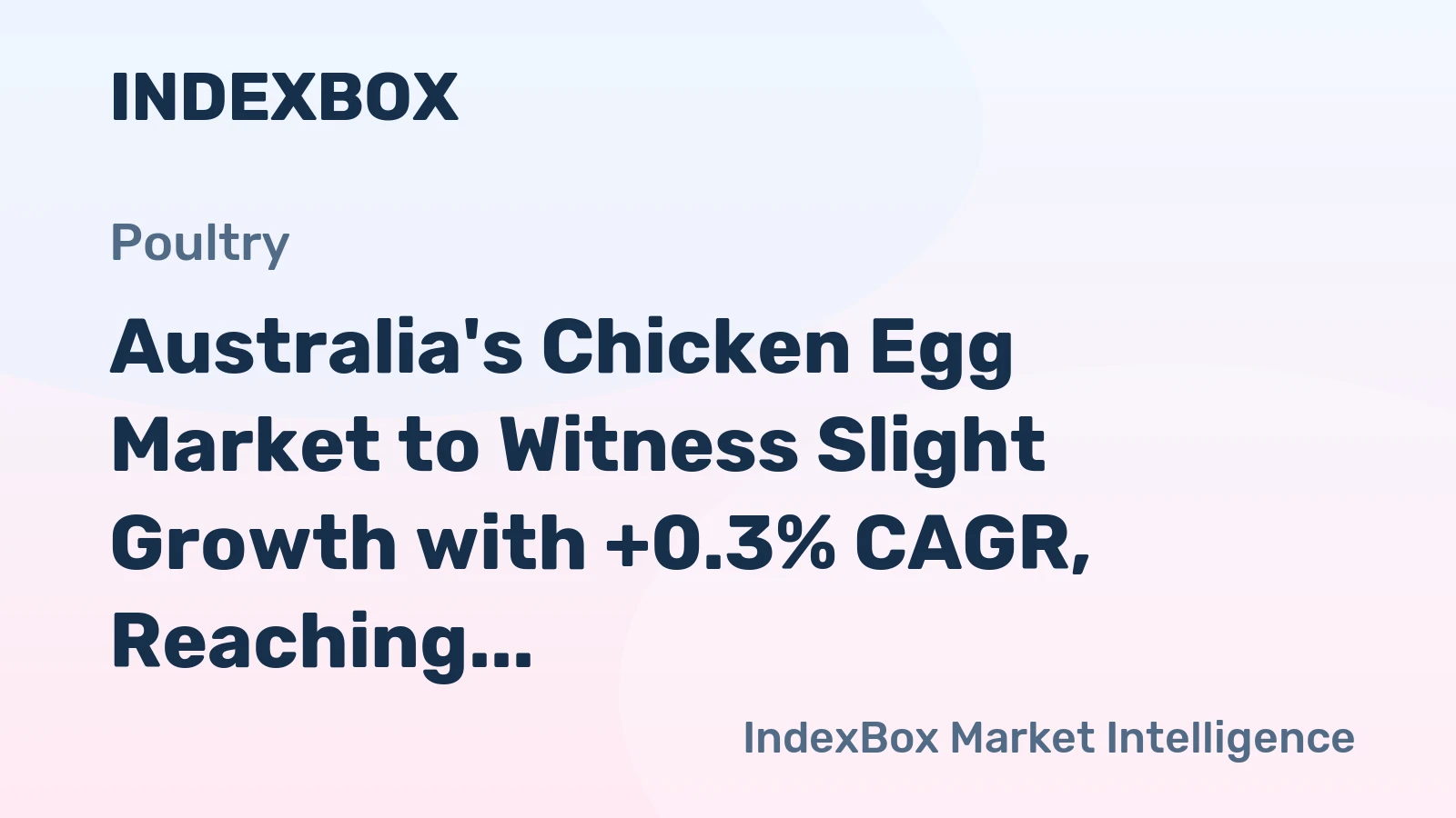 Australia's Chicken Egg Market to Witness Slight Growth with +0.3% CAGR, Reaching 243K Tons by 2035