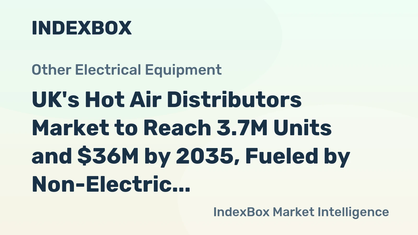 UK's Hot Air Distributors Market to Reach 3.7M Units and $36M by 2035, Fueled by Non-Electric Demand