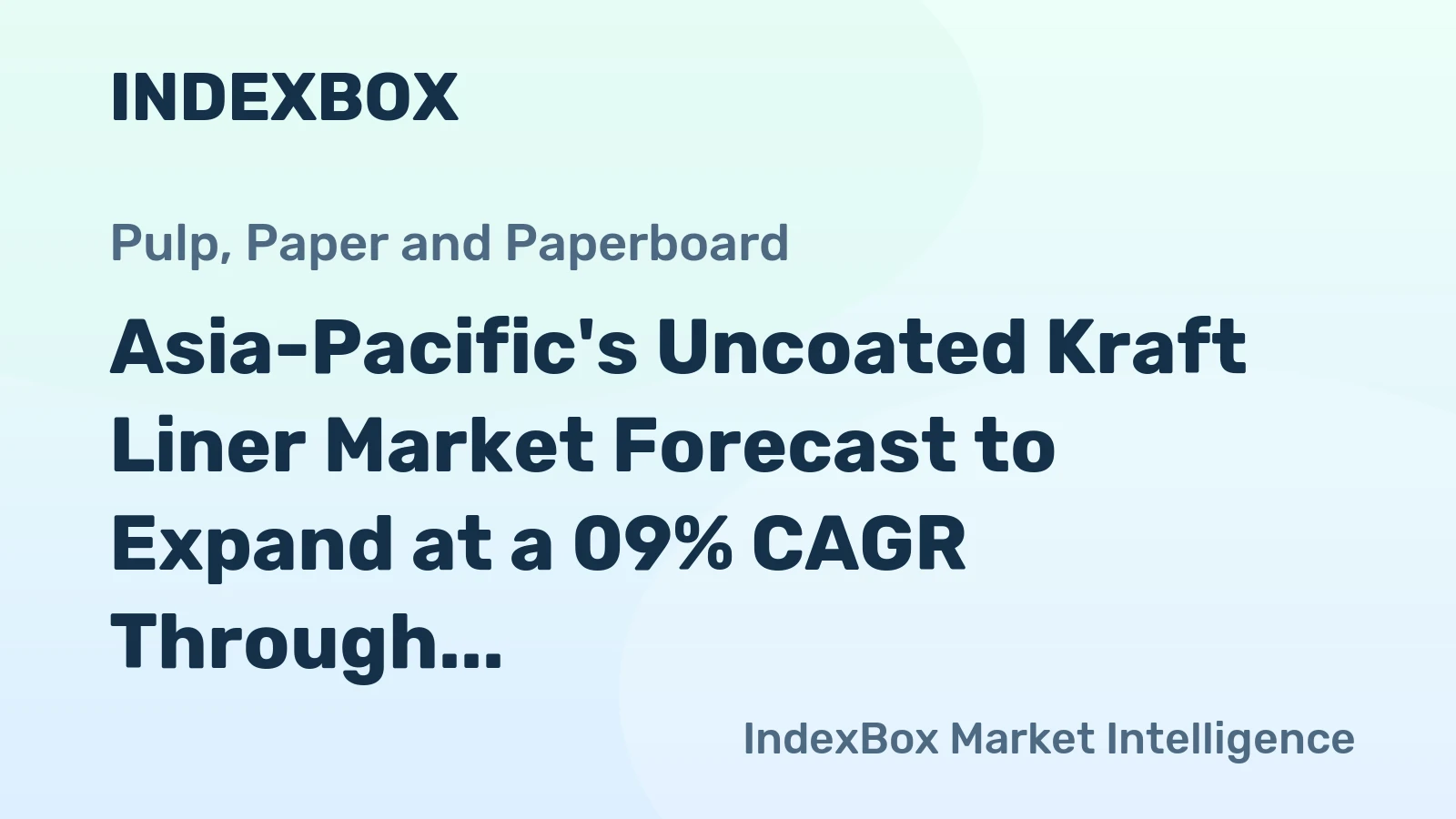 Asia-Pacific's Uncoated Kraft Liner Market Forecast to Expand at a 09% CAGR Through 2035