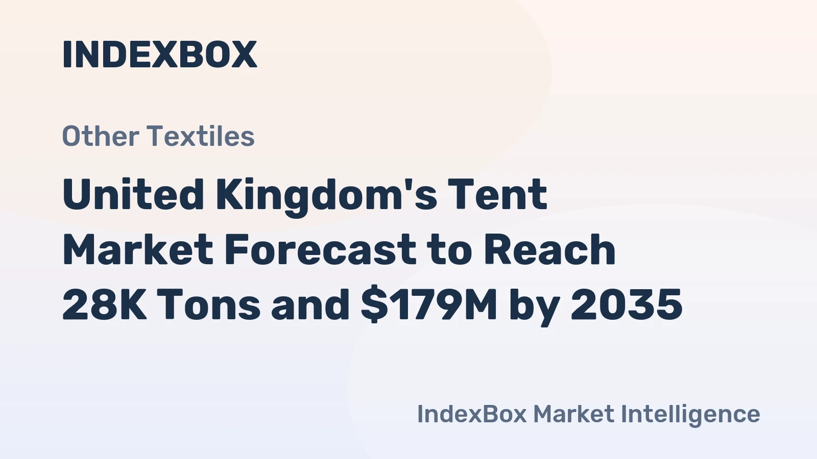 United Kingdom's Tent Market Forecast to Reach 28K Tons and $179M by 2035