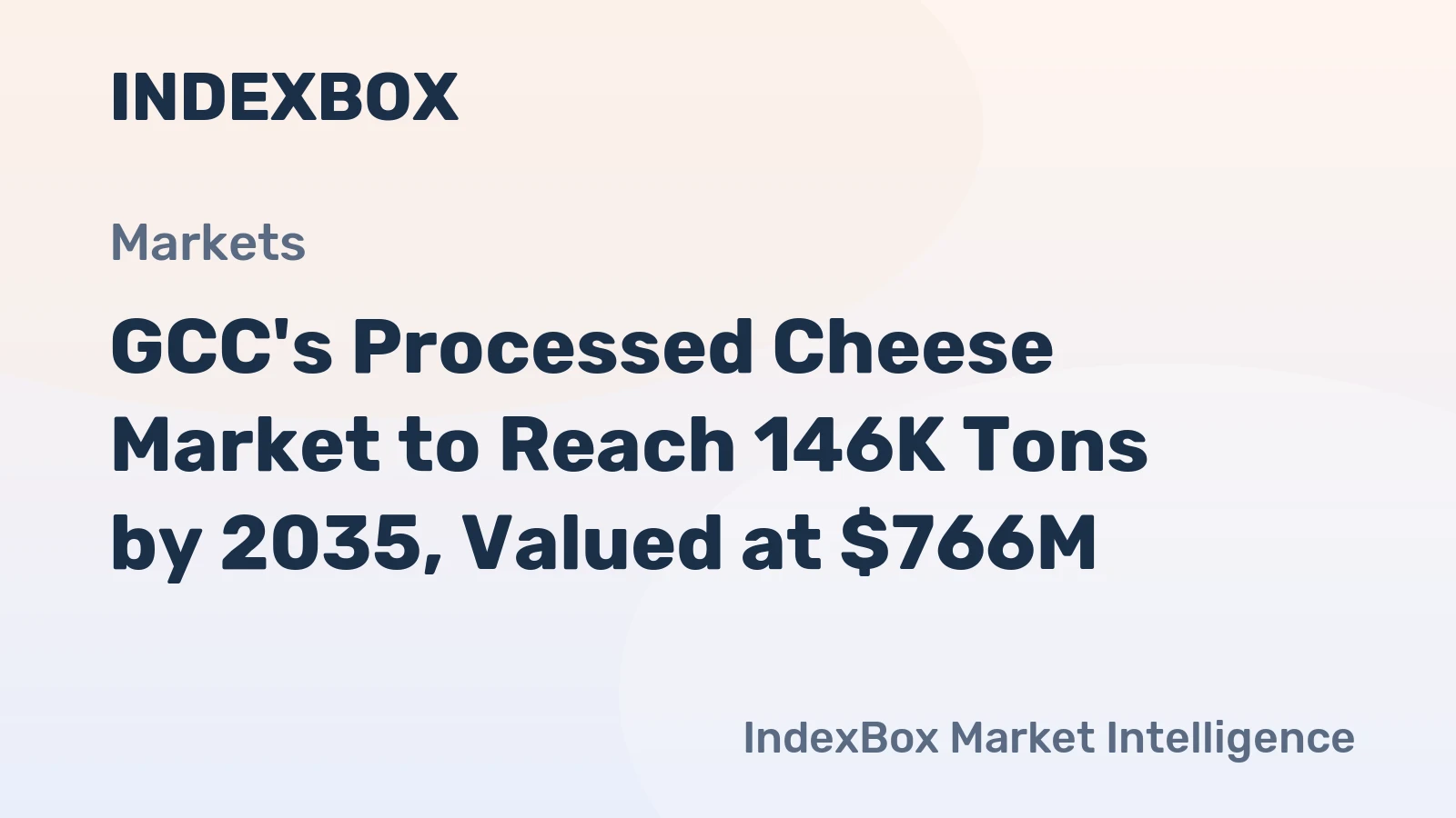 GCC's Processed Cheese Market to Reach 146K Tons by 2035, Valued at $766M