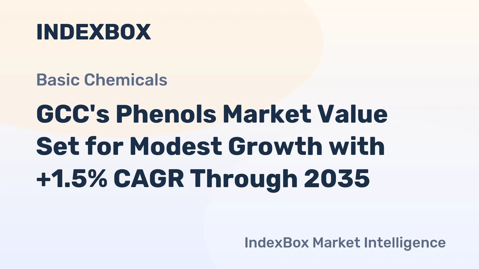 GCC's Phenols Market Value Set for Modest Growth with +1.5% CAGR Through 2035