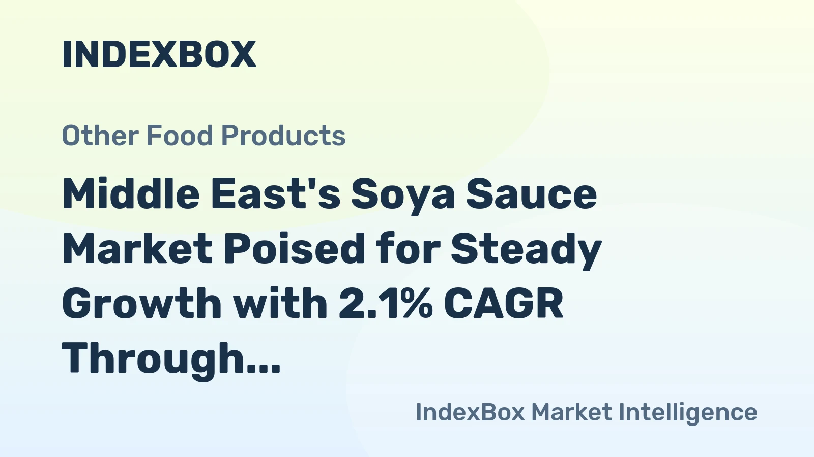 Middle East's Soya Sauce Market Poised for Steady Growth with 2.1% CAGR Through 2035