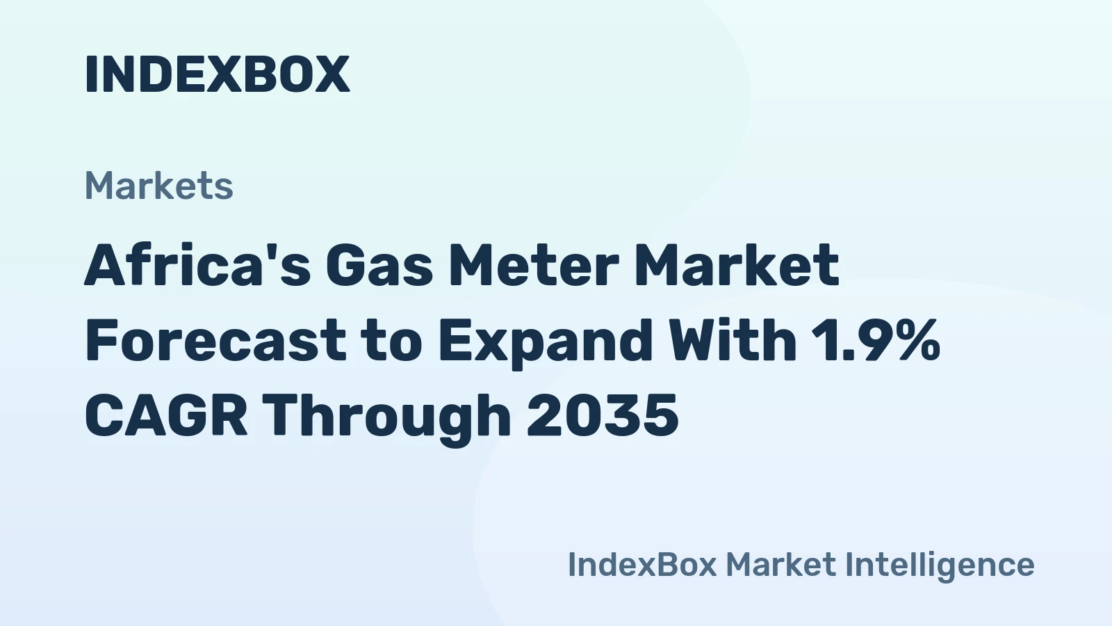 Africa's Gas Meter Market Forecast to Expand With 1.9% CAGR Through 2035