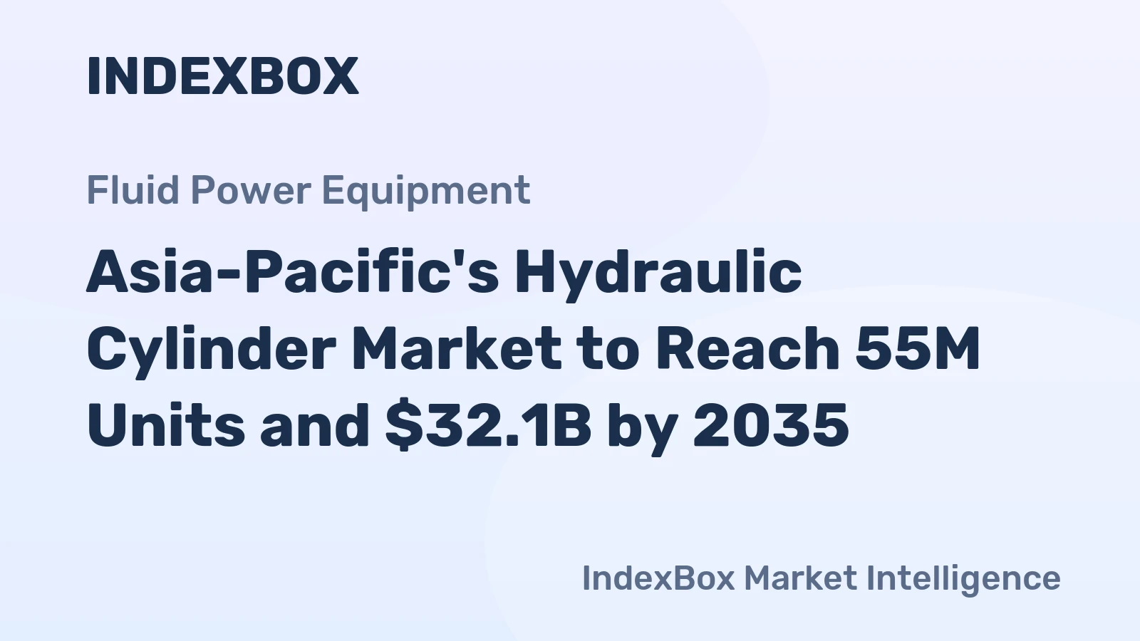 Asia-Pacific's Hydraulic Cylinder Market to Reach 55M Units and $32.1B by 2035