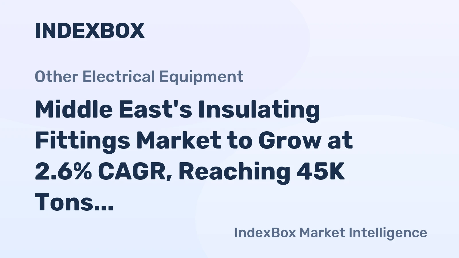 Middle East's Insulating Fittings Market to Grow at 2.6% CAGR, Reaching 45K Tons by 2035
