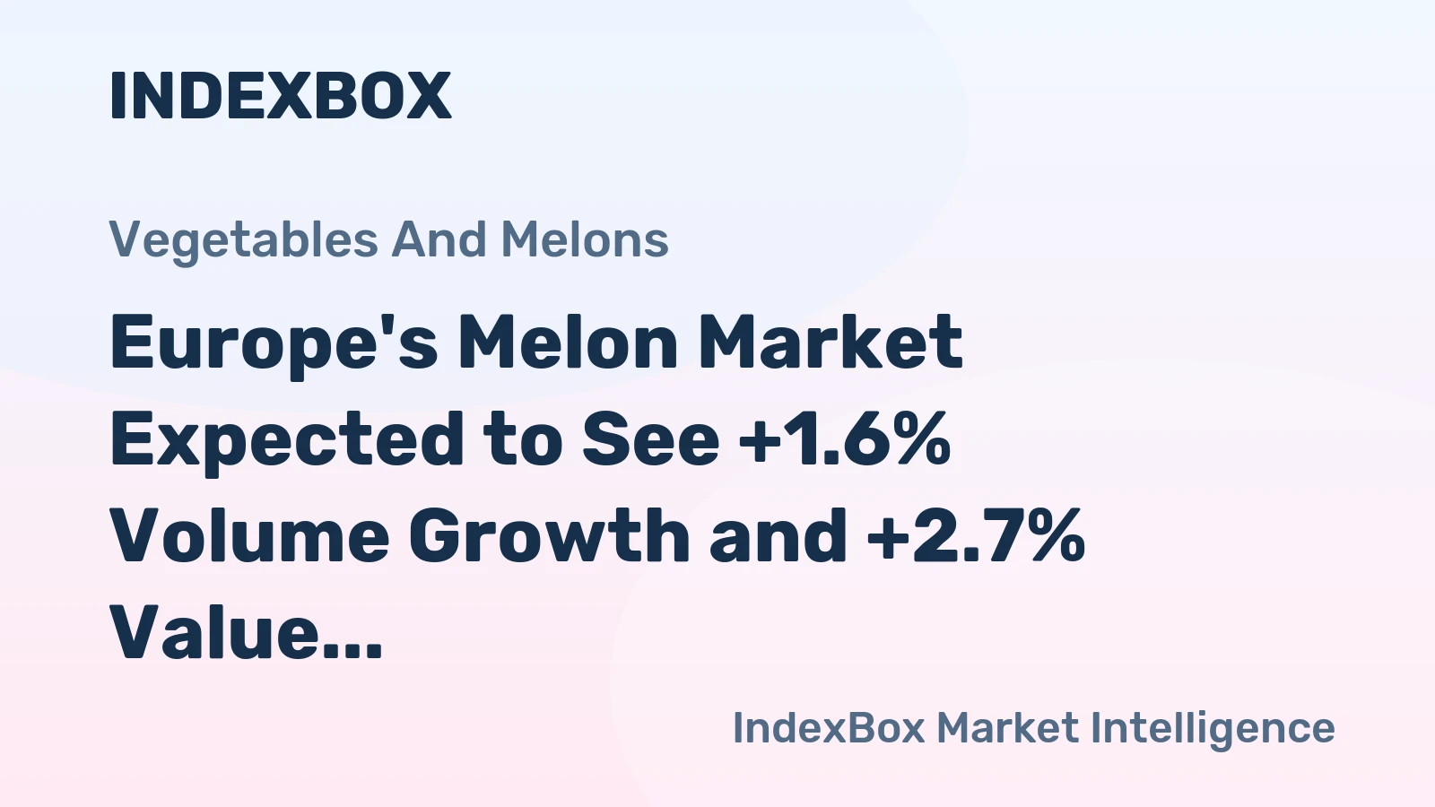Europe's Melon Market Expected to See +1.6% Volume Growth and +2.7% Value Growth by 2035