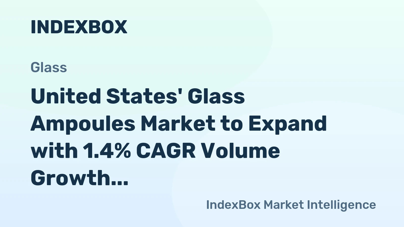 United States' Glass Ampoules Market to Expand with 1.4% CAGR Volume Growth Through 2035