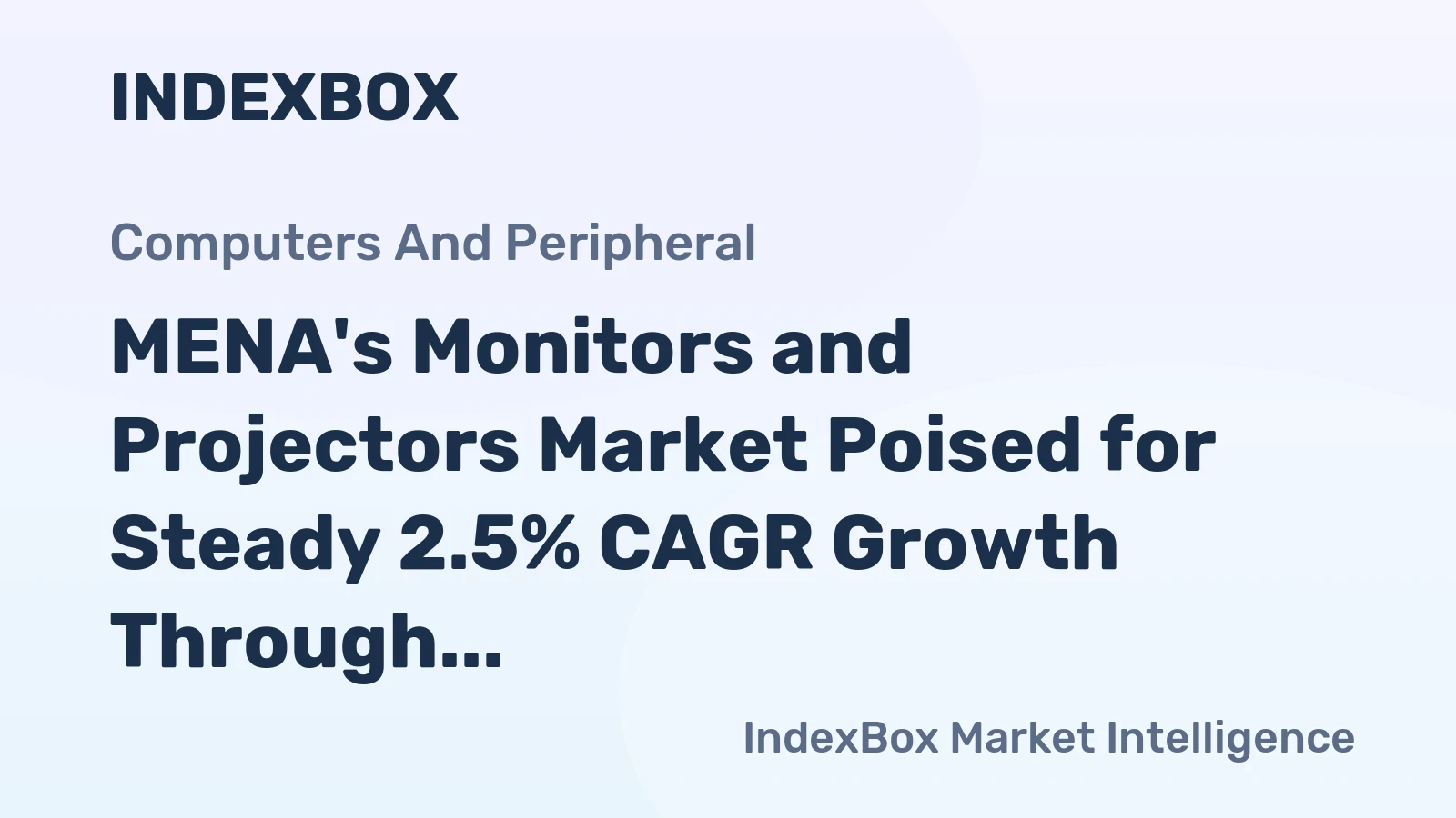 MENA's Monitors and Projectors Market Poised for Steady 2.5% CAGR Growth Through 2035