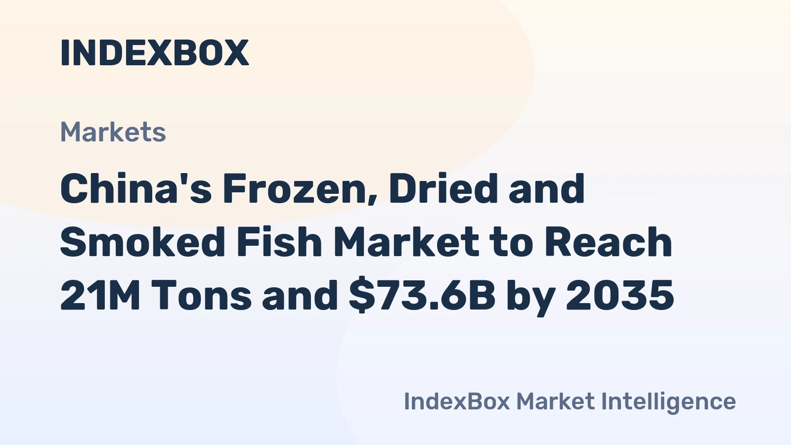 China's Frozen, Dried and Smoked Fish Market to Reach 21M Tons and $73.6B by 2035