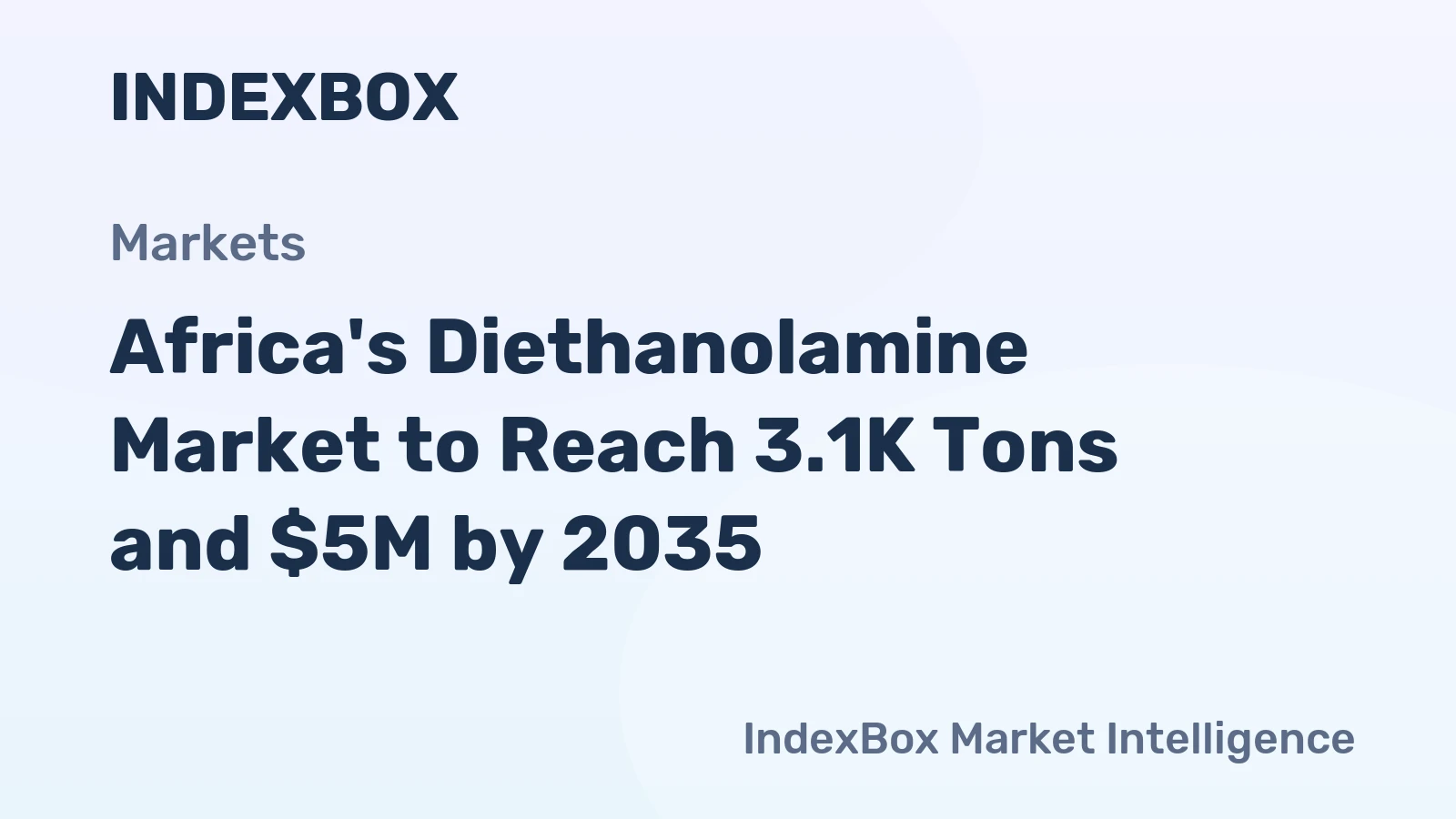 Africa's Diethanolamine Market to Reach 3.1K Tons and $5M by 2035